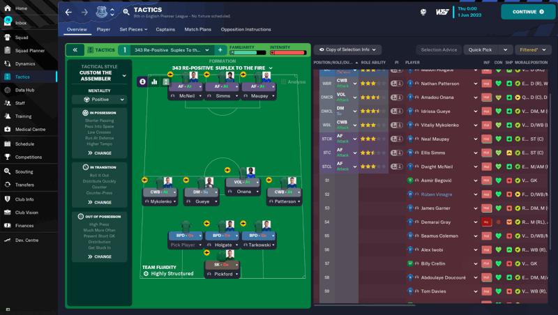 Tactics testing: 343 Re-Positive Suplex to the fire by Delicious Story ...