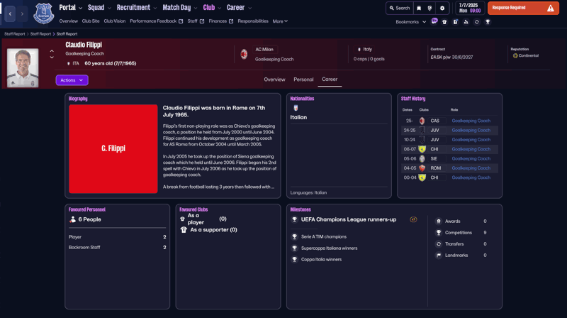 FM26 Goalkeeping Coaches - The Higher Tempo Press